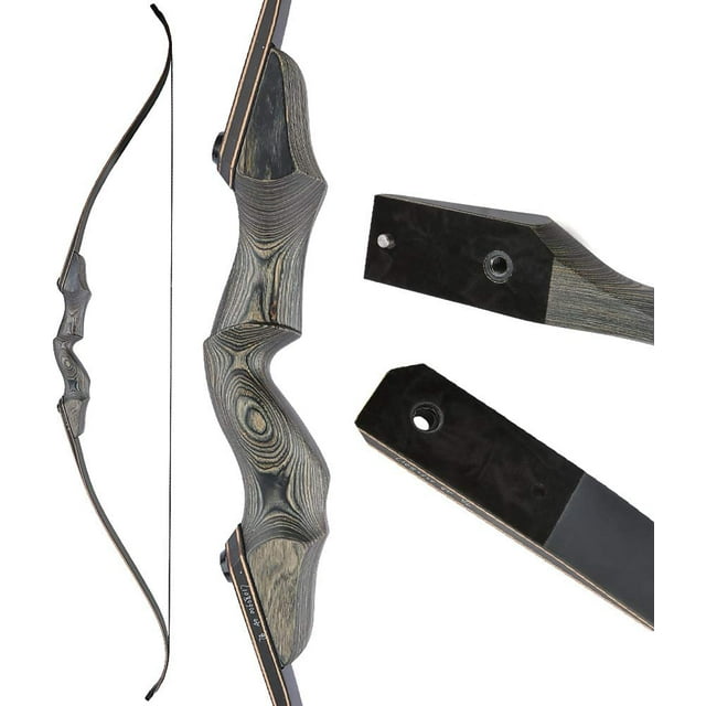 AME 60" Takedown Recurve Bow Adult Archery Hunting 25-60lbs - Walmart.com