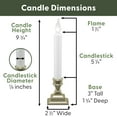 612 Vermont Cordless LED Battery Operated Window Candles with Timer ...