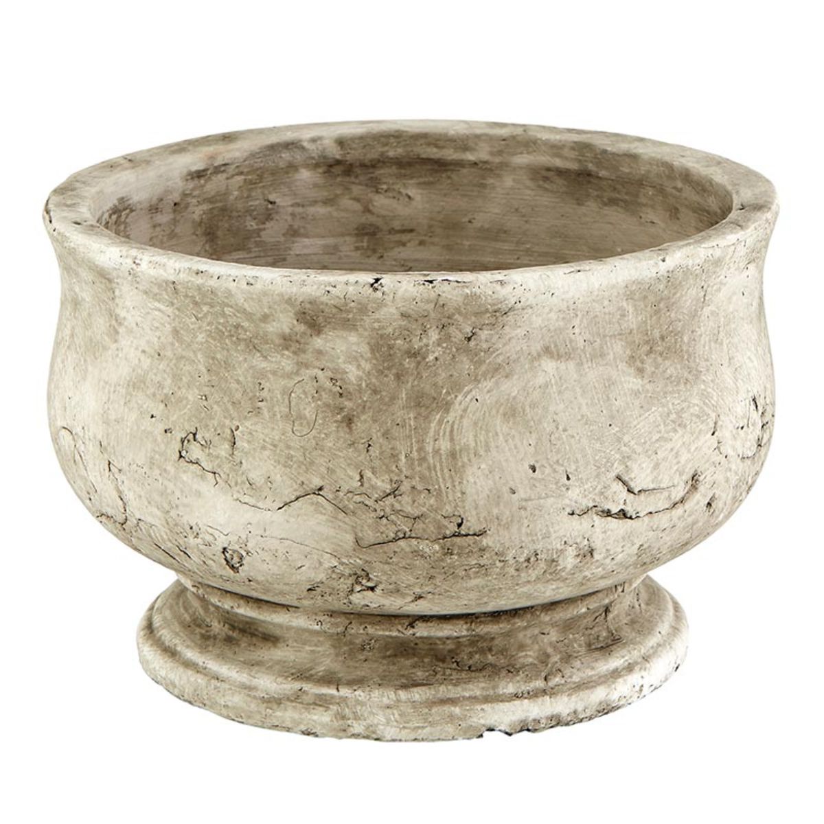 5" Stone Gray Home Accents and Gift Collections Decorative Round Vase ...