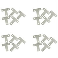 Wideskall 2" inch Flat Corner Angle Brace Repair Plated Bracket Bright ...