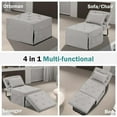 Sleeper Sofa Chair Bed,4 in 1 Convertible Armchair Sofa Bed, Single ...