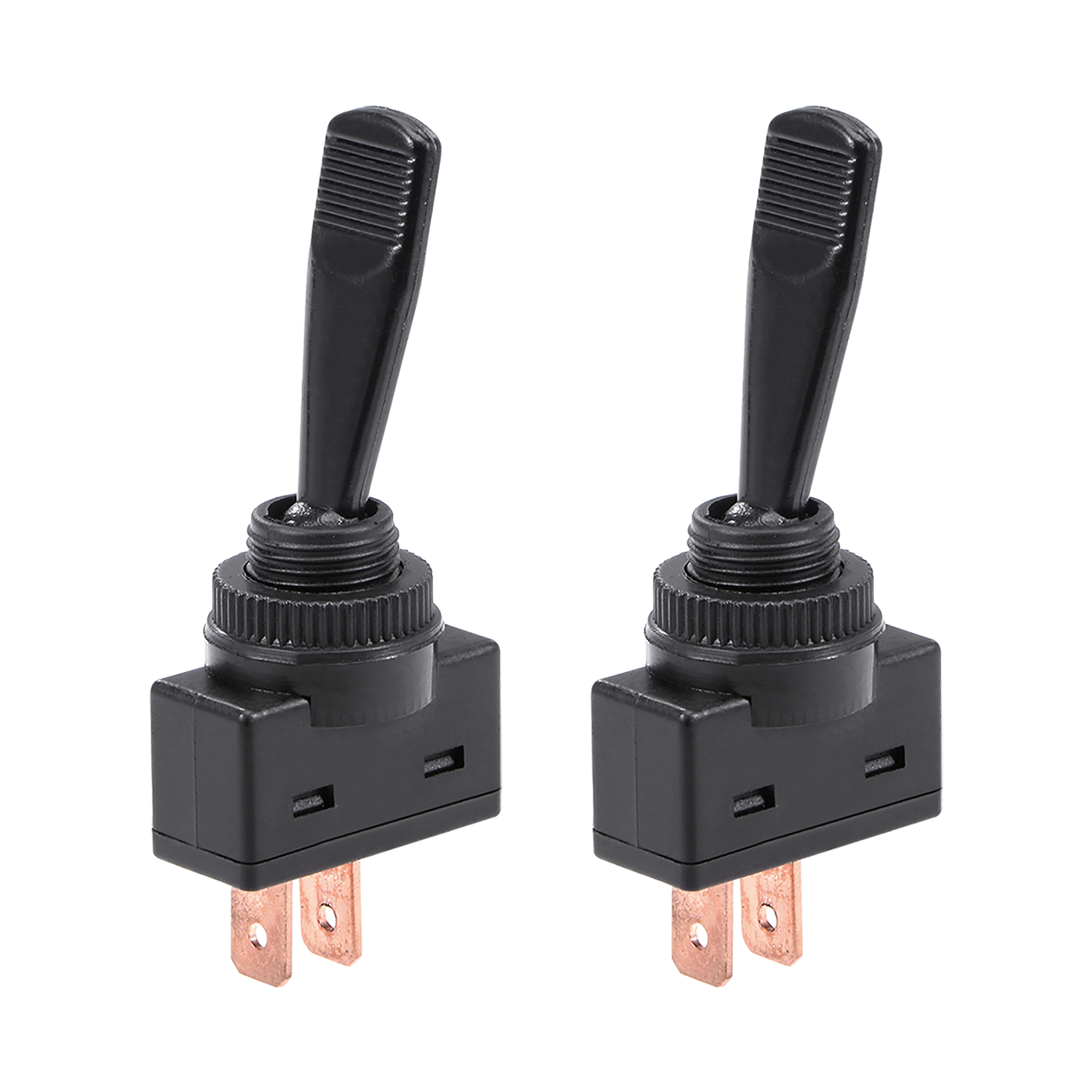 2pcs SPST Latching Rocker Toggle Switch 20A 12V 2P ON-OFF Flat Rod ...