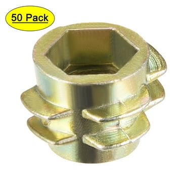 M3 x 3mm(L) x 5mm(OD) Brass Knurled Threaded Insert Embedment Nuts 50 ...