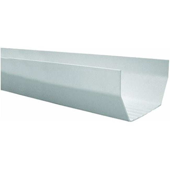 Genova Products 2911190 5 in. x 10 ft. RW100 Vinyl Gutter, White - Pack ...