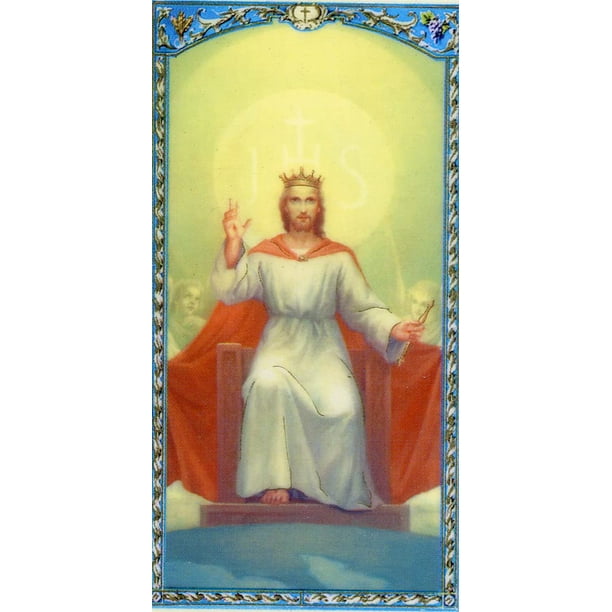 To Christ, King of the Universe N holy card - laminated - Pack of 25 ...