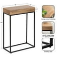 Kate and Laurel Karlsen Wood and Metal Narrow Side Table, 16 x 24 x 8 ...