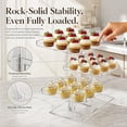 3 Tiered Serving Tray Set for Entertaining, 9" Dessert Stands, Cupcake ...