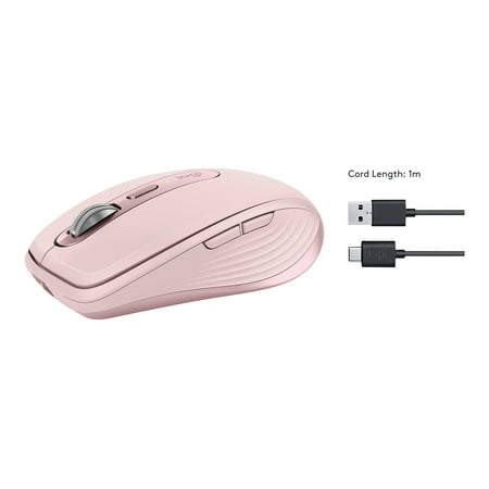 Logitech MX Anywhere 3S Compact Wireless Mouse, Rose - Mouse - compact ...