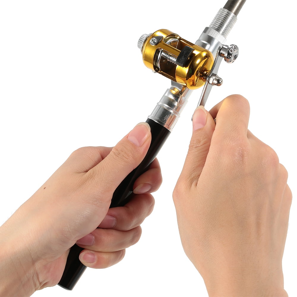 Fishing Rod Reel Combo Set Mini Telescopic Portable Pocket Pen Fishing ...