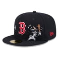 Men's New Era Navy Boston Red Sox Looney Tunes Bugs Bunny 59FIFTY ...