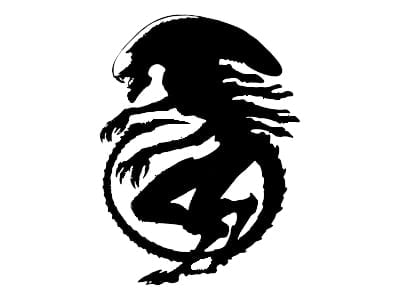 Alien Movie Inspired Decal Sticker | 5.5-Inches By 4-Inches | Black ...