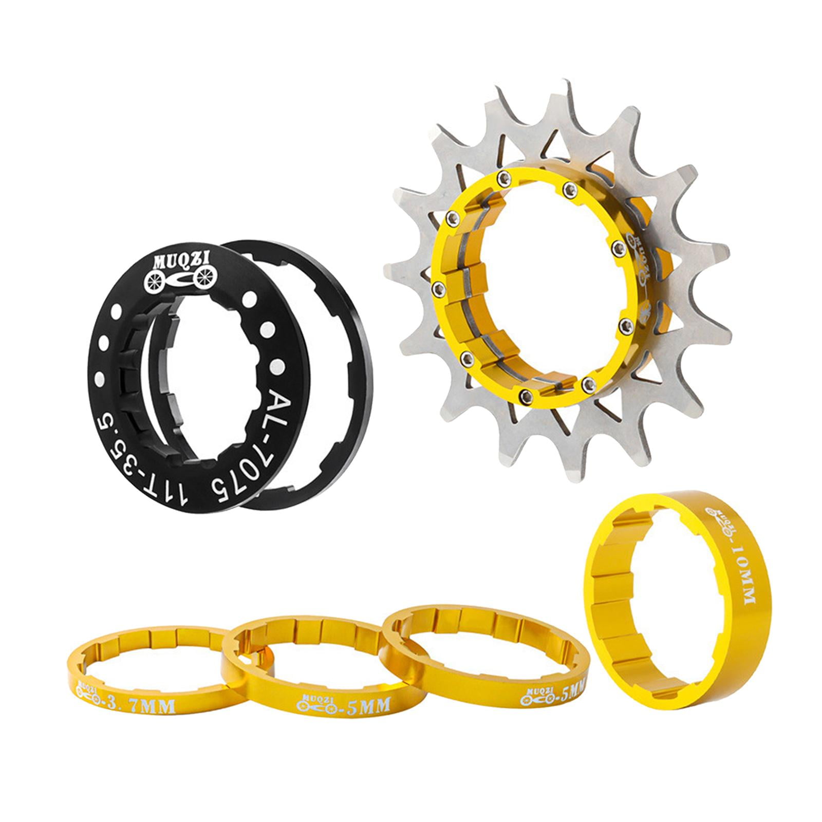 15T Single Speed Flywheel Set Adapter Removeable Stainless Steel Gear ...