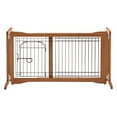 Richell Freestanding Dog Gate, Autumn Matte, 59.80"L x 18.50"W x 20.90 ...