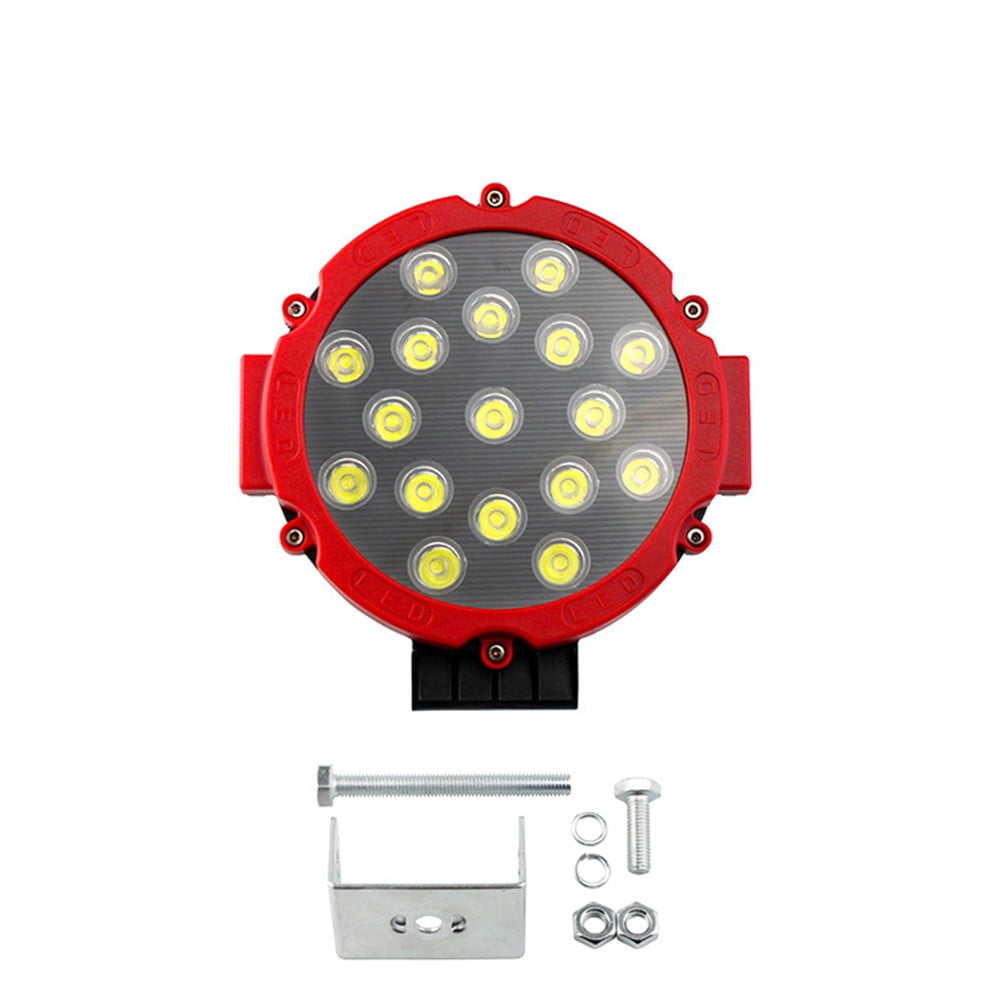 Super Bright Spot Beam 7 inch Round LED Light Bar 51W LED Work Light ...