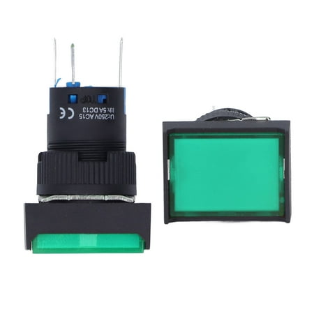 Momentary Push Button Switch, Rectangle Small Self Locking Switches ...