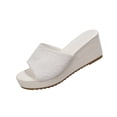 Bnwani Womens Slides,Slides for Women,Platform,Open Toe,Solid,Casual ...