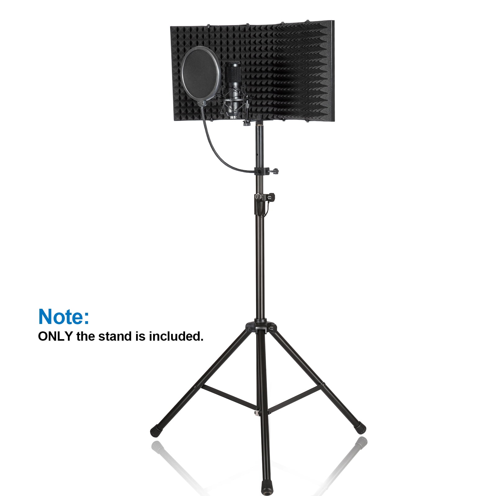 AGPtek Microphone Stand, Wind Screen Bracket Stand with Adjustable and ...