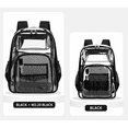 Clear PVC Backpack Large Capacity Transparent School Backpack with ...