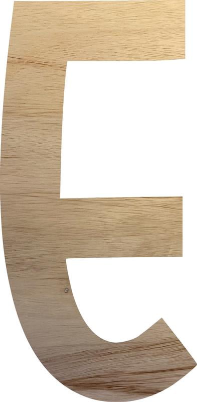Blank 18'' Tall Wooden Alphabet Letter E, Paintable Girl Craft Wood ...
