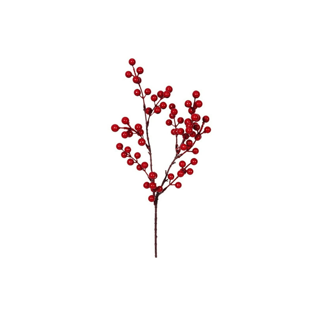 Artificial Red Berry Stems Branch for Flower Arrangements Atmosphere ...