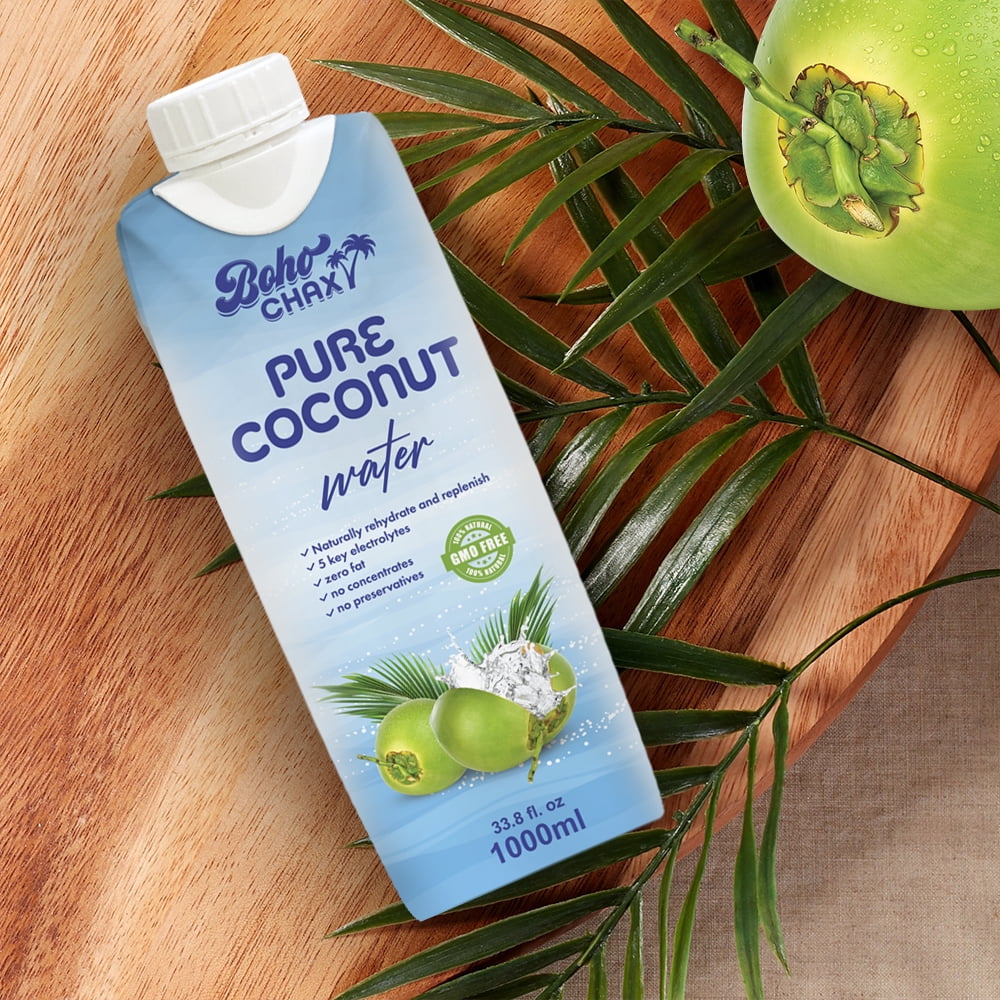 100% Natural Pure Coconut Water, Replenishes Essential Vitamins and ...