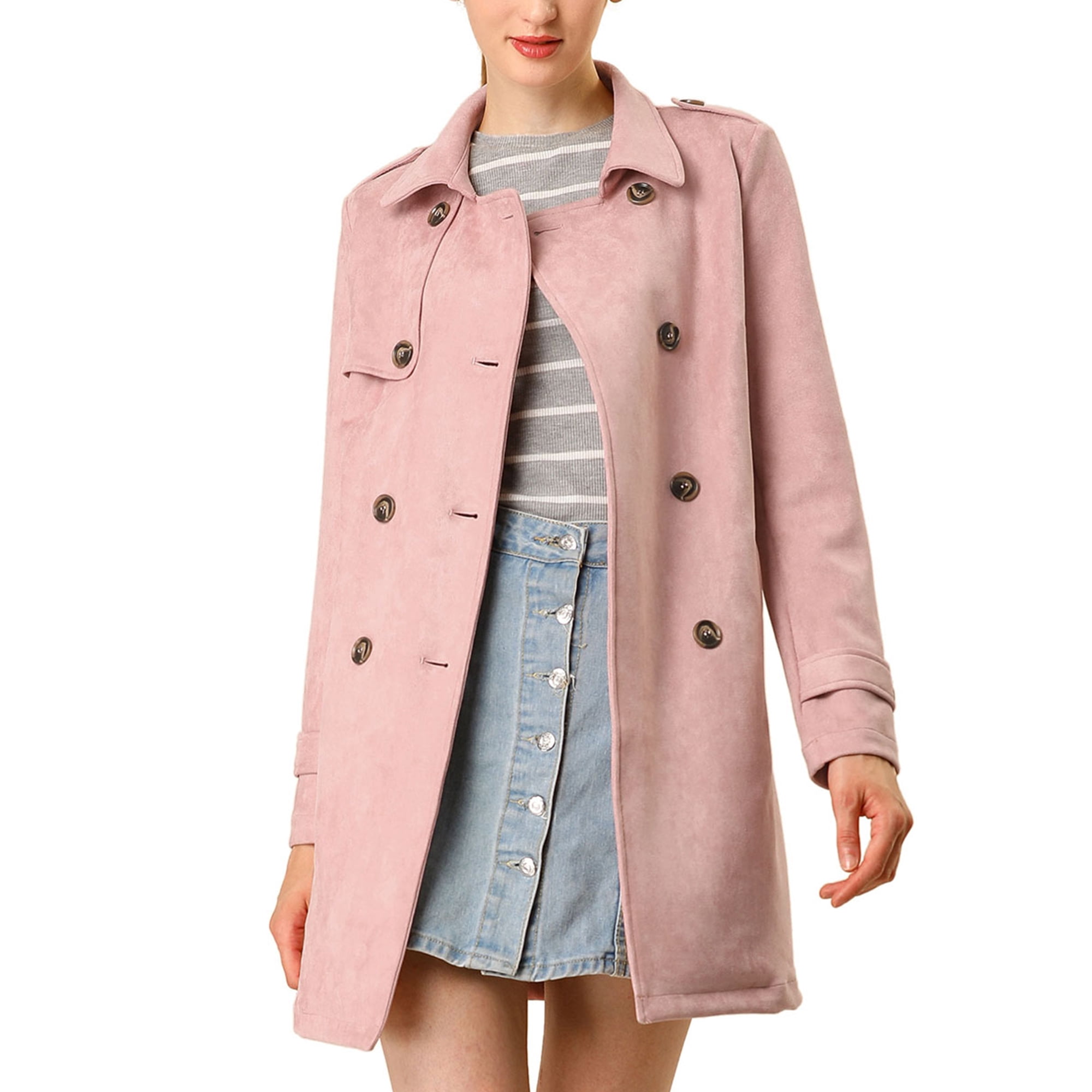 Click here for Inspire Chic Womens Notched Lapel Double Breasted... prices