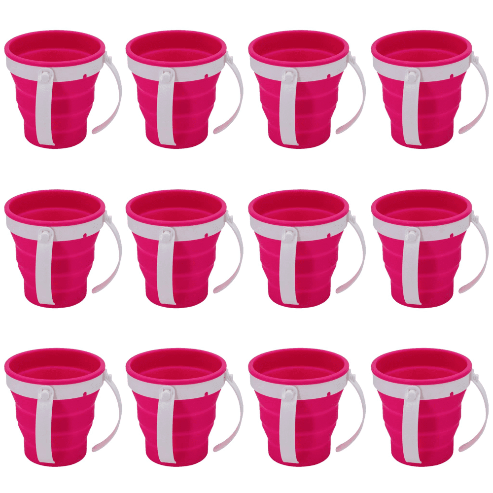 YBM Home Collapsible Plastic Wash Cup, Multi-Purpose Plastic Saving ...