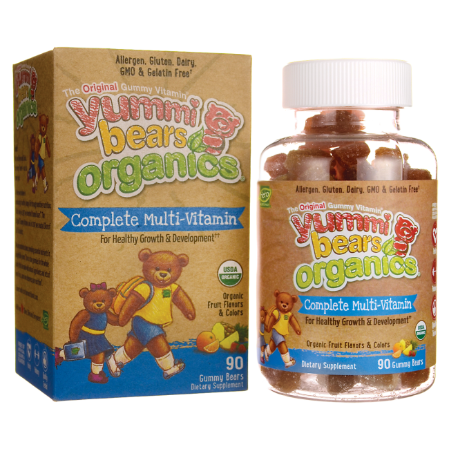 Hero Nutritionals Yummi Bears Organics Complete Multi 90 Gummies ...