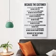 Because The Customer Quotes Poster Business Print (1) Canvas for Living ...