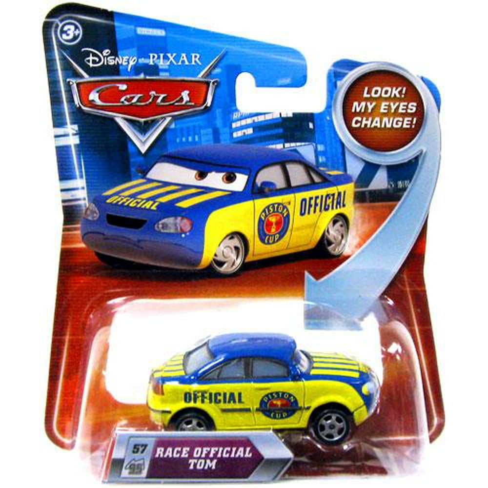 Disney Cars Lenticular Eyes Series 2 Race Official Tom Diecast Car ...