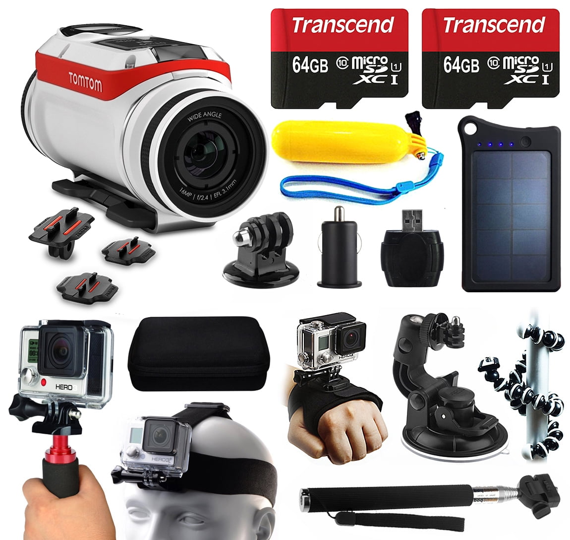 TomTom Bandit 4K HD Action Camera + 128GB Essetial Accessories Bundle ...