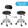 Ktaxon Office Salon Stool Chair with Backrest, Adjustable Hydraulic ...