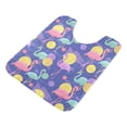 BZSMCE Purple Cartoon Flamingo Pattern Pattern 2-Piece Non-Slip ...