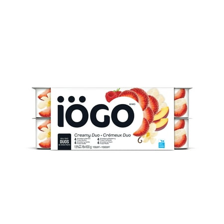 iÖGO Creamy Yogurt Strawberry Duos 1.5%, 16x100g - Walmart.ca