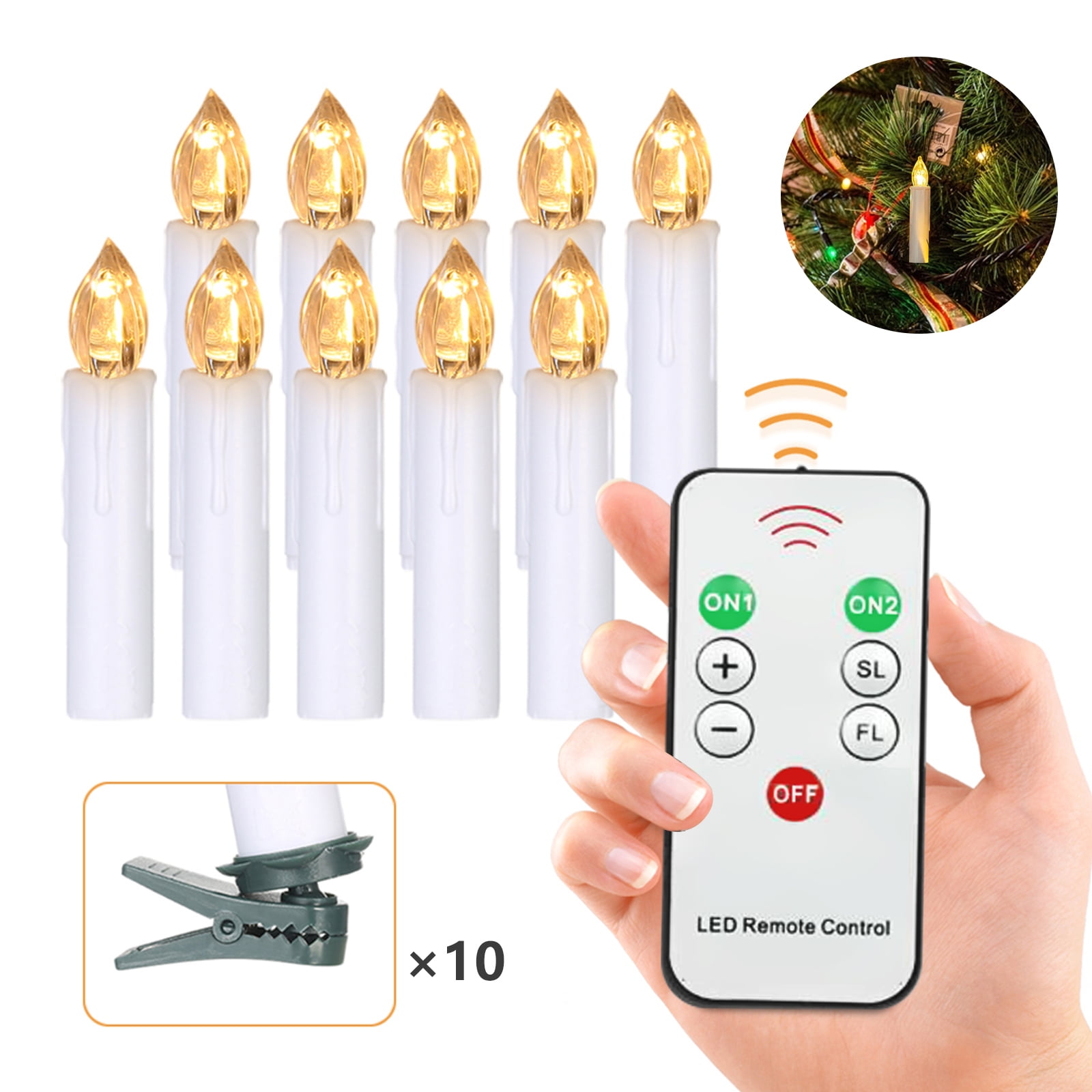 Click here for Yeacher 10 Pcs Flameless Candles With Remote Contr... prices