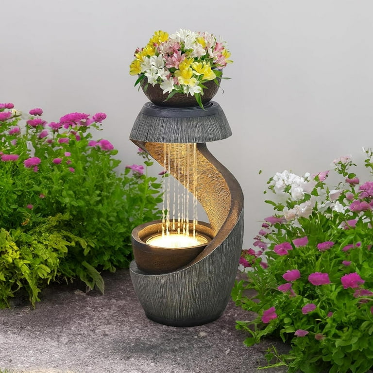 Water Feature For Flower Garden