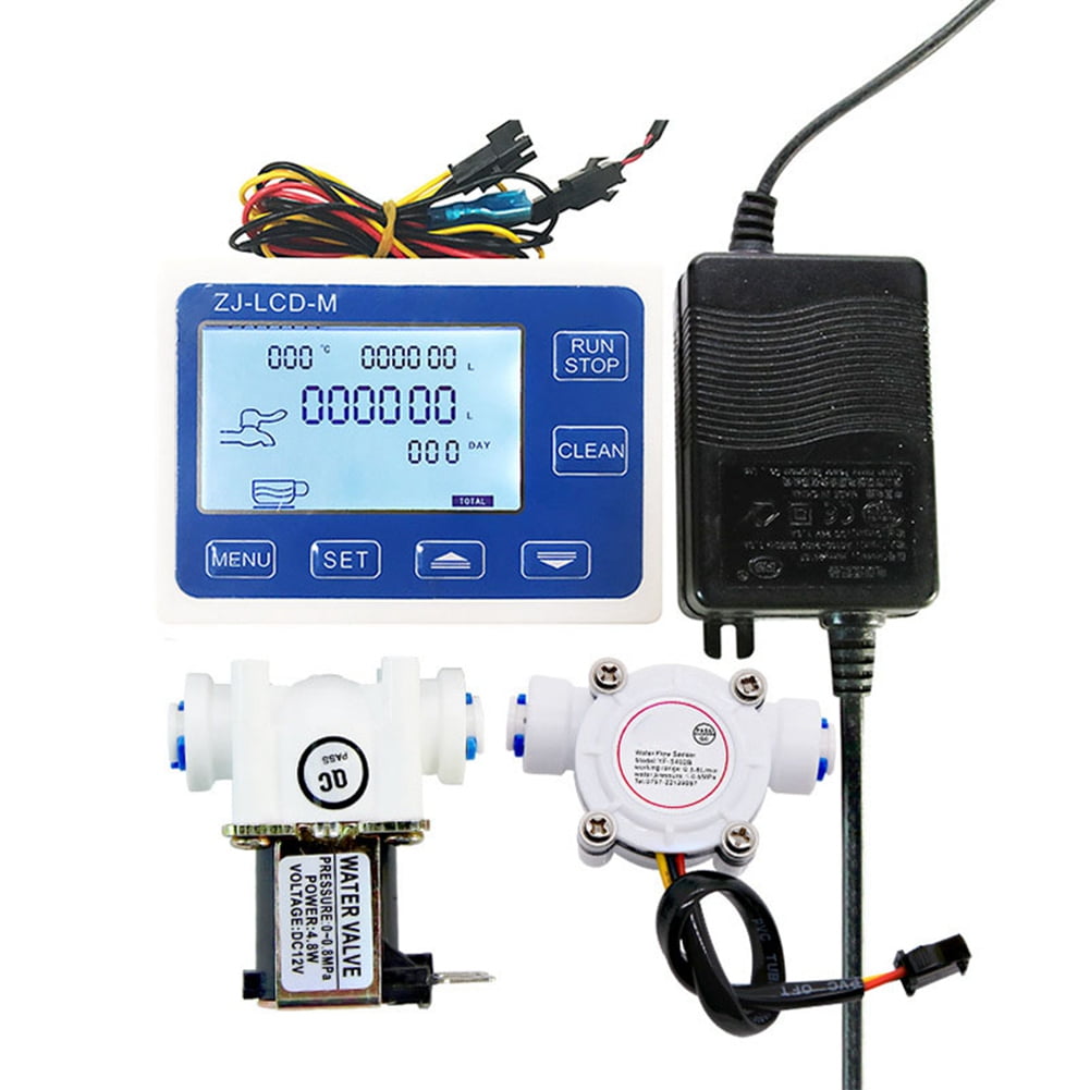 Medidor de Caudal de Agua Digital ZJ-LCD-M de 1/4 Pulg. con Válvula ...