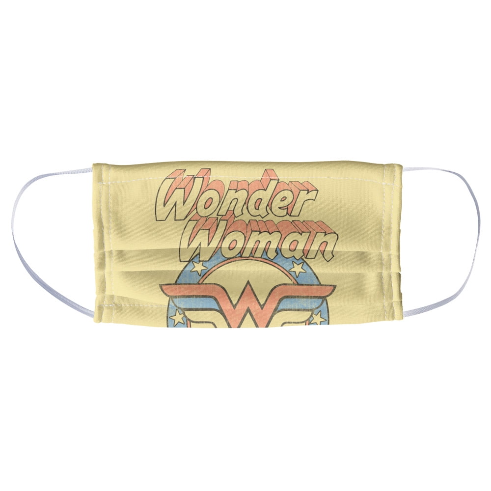 Wonder Woman Faded Wonder 1-Ply Reusable Face Mask Covering, Unisex ...