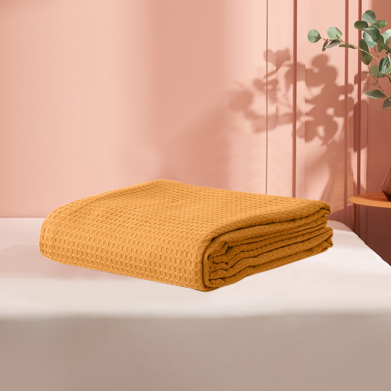 Click here for Openpig Blanket Queen Size For Bed - Waffle Weave... prices