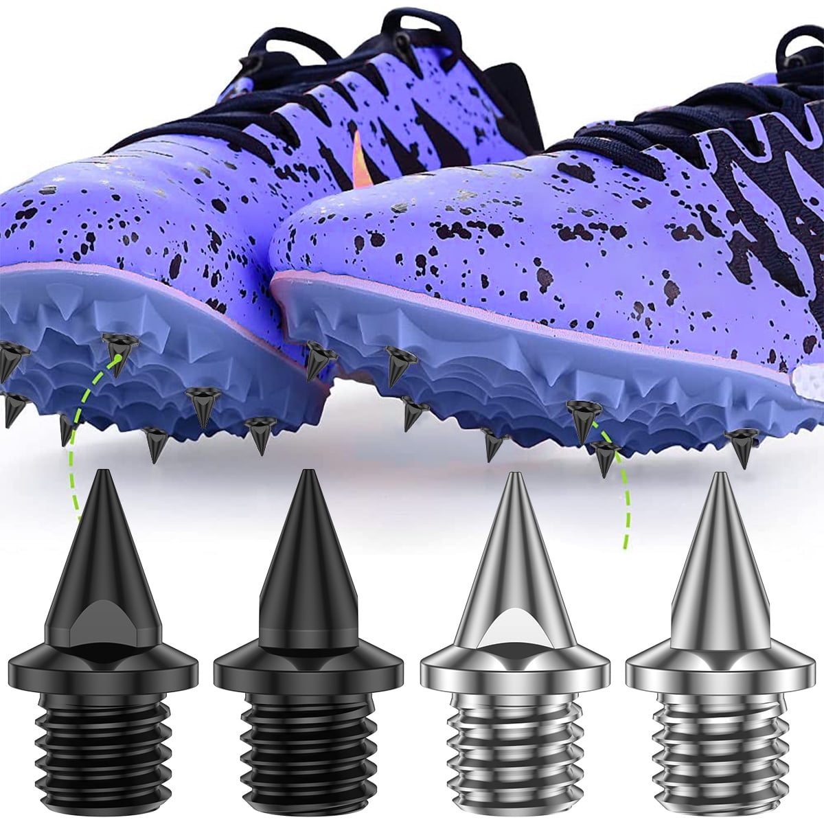 Cross Country Spikes 12mm Wobe 200 Pcs 1/4 Inch Stainless Steel Spikes ...