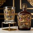 U.S. 250th Anniversary Heritage Whiskey Decanter & Glass Set, Patriotic ...