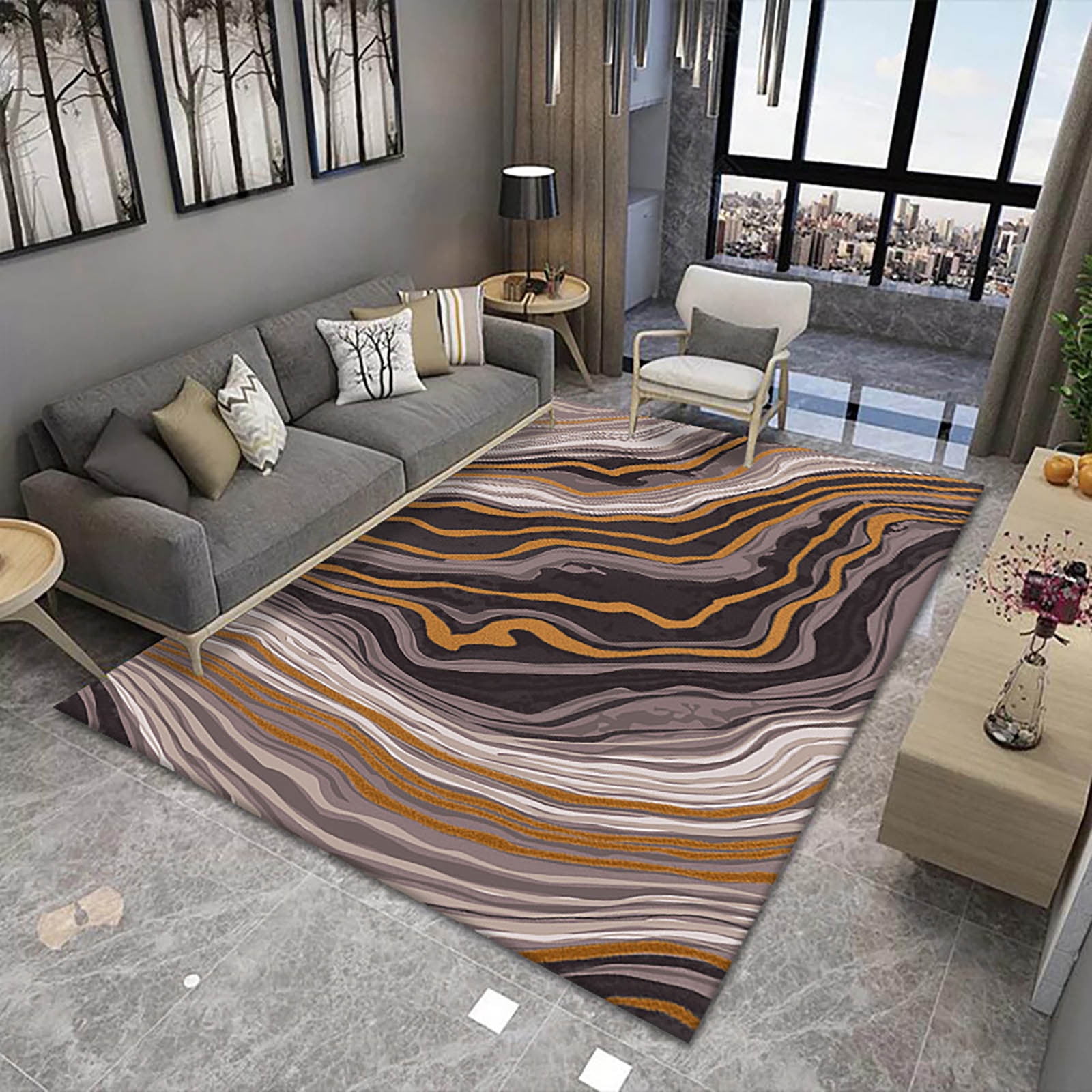 Click here for Aqestyerly Soft Non-Slip Carpet Area Rug For Bedro... prices