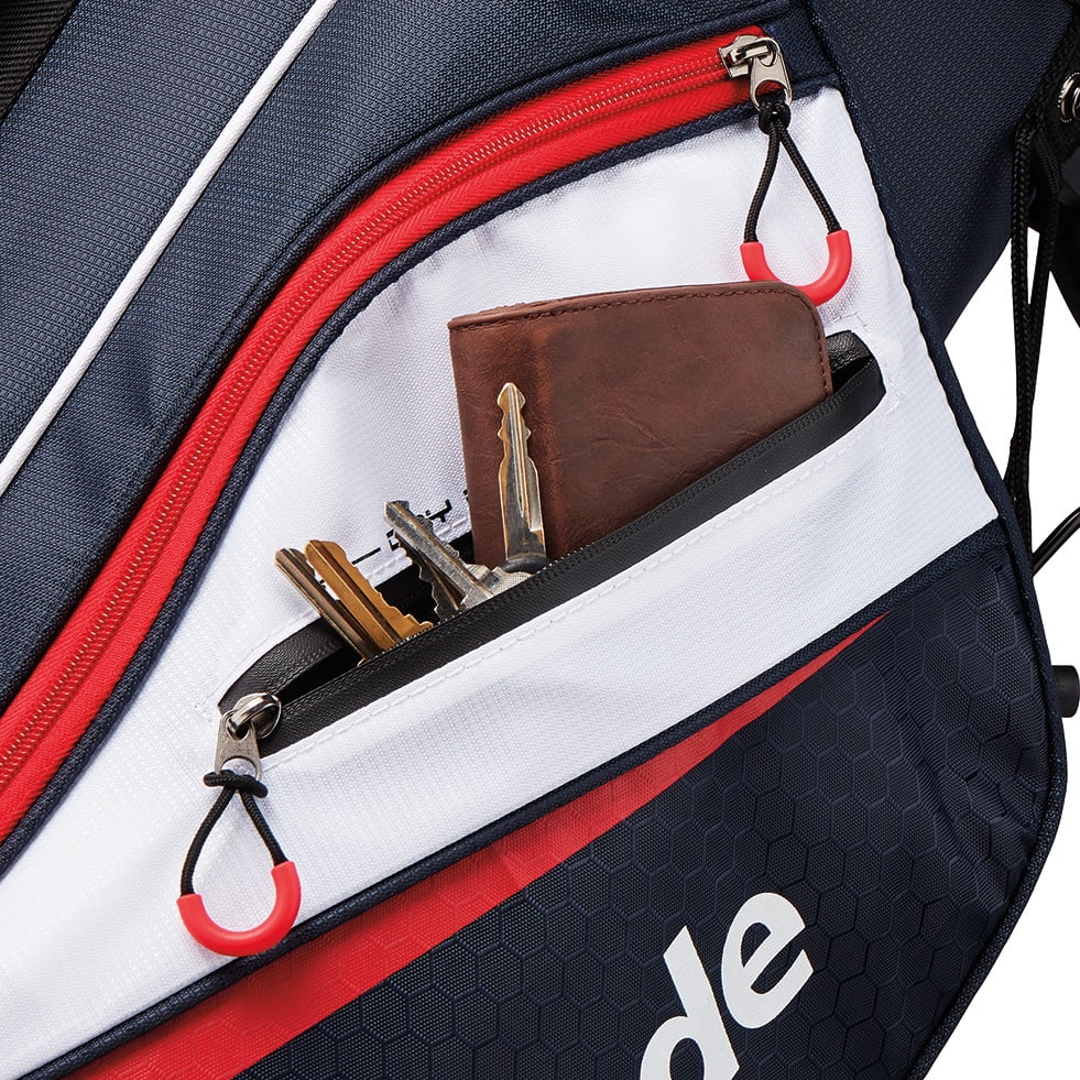 TaylorMade Select ST Stand Bag, Navy/White/Red | BigEasyMart.com