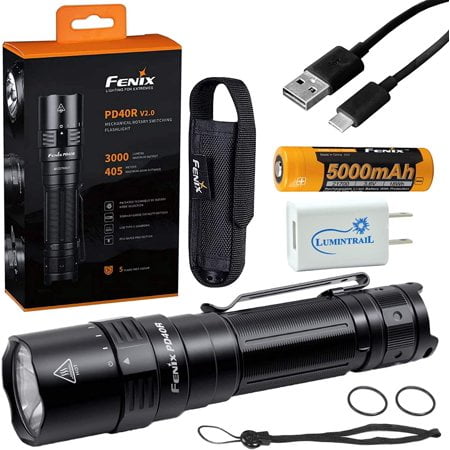 Fenix PD40R V2.0 USB Type-C Rechargeable Flashlight 3000 Lumens with ...