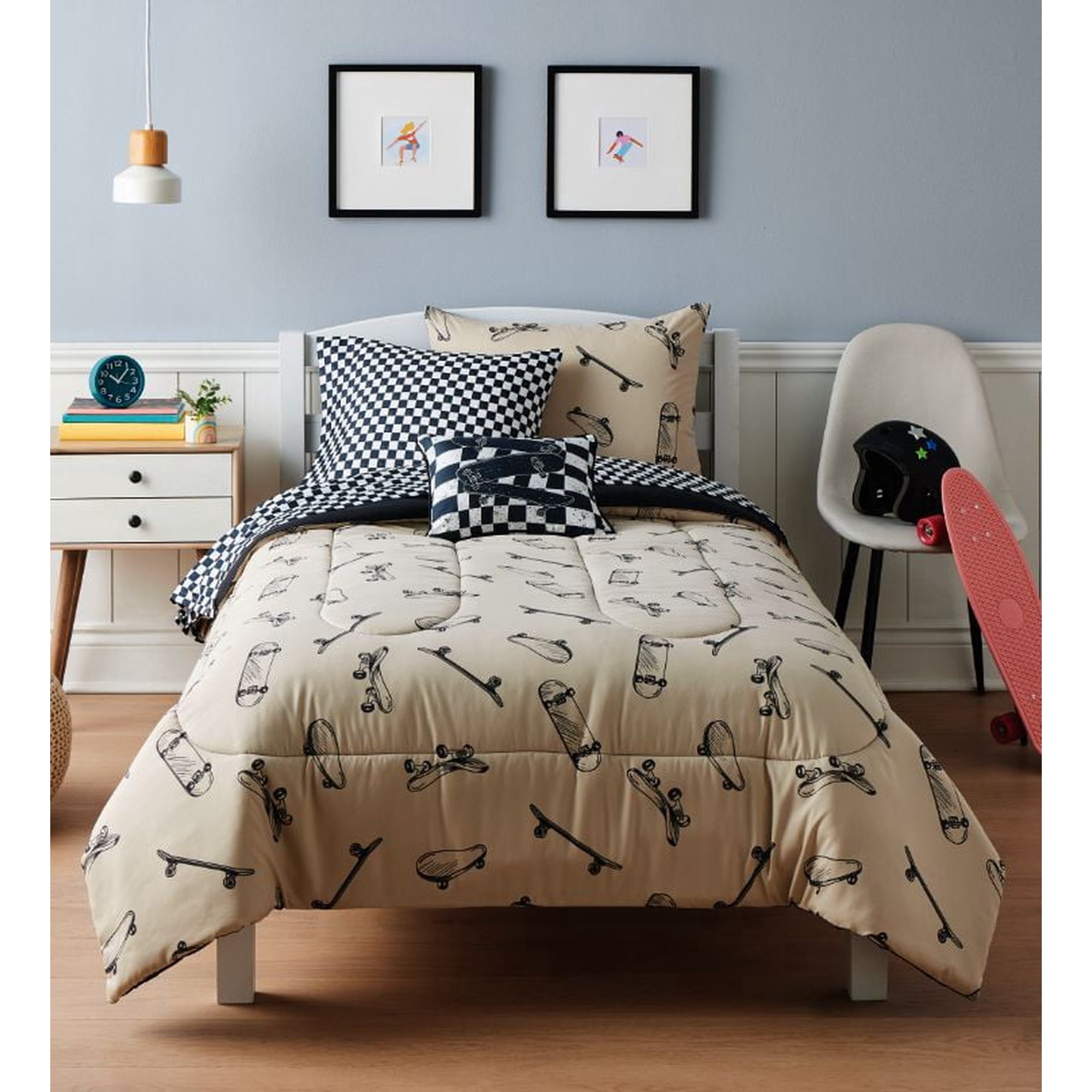 Click here for Mainstays Kids Skateboard Bed In A Bag prices