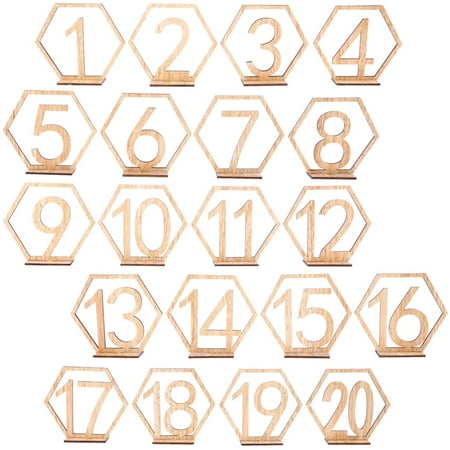 1 20 Table Numbers for Wedding Number Holders Wooden Weddings Rustic ...