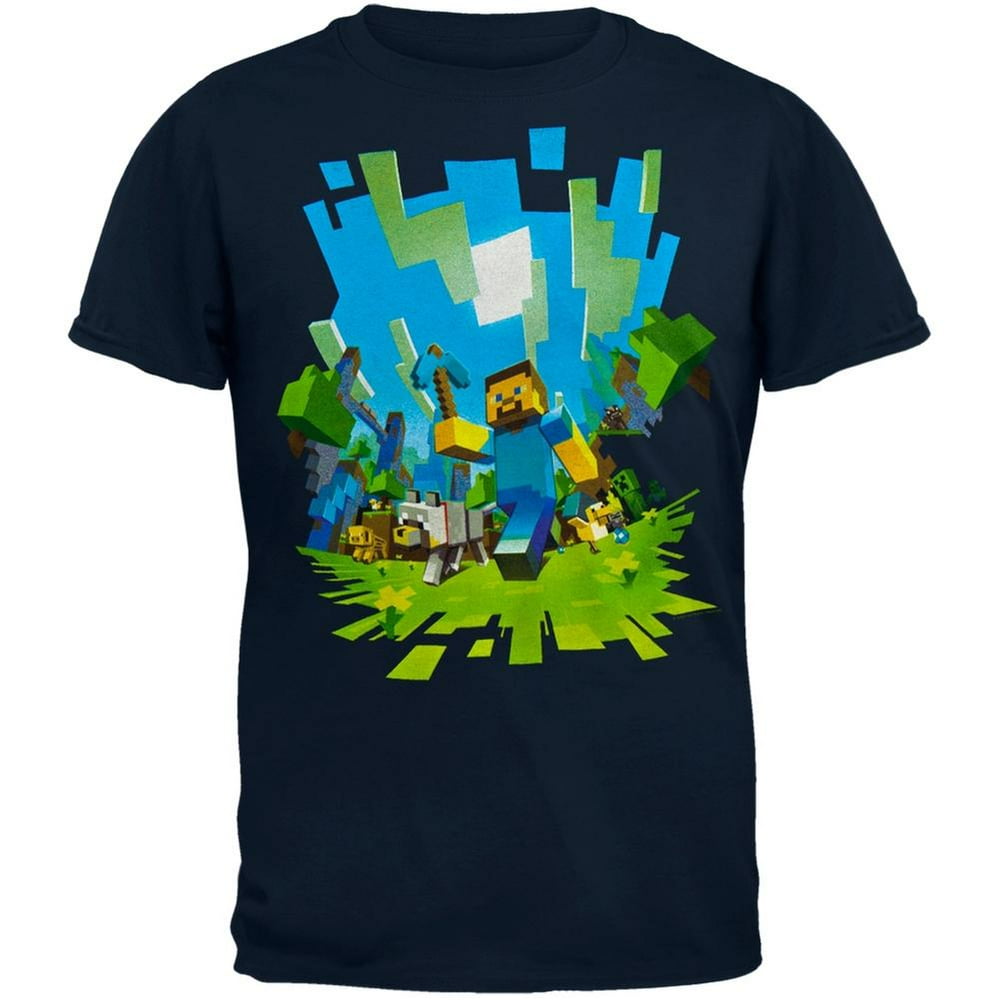 Minecraft - Adventure Youth T-Shirt - Walmart.com - Walmart.com