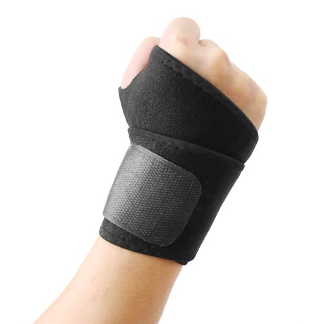 Black Sports Hand Wrist Support Protective Brace Arthritis Sprain ...