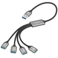 XUERUI-USB 3.0 Splitter 1-In-4 Out Y-Adapter Cable 2Feet, 5Gbps USB-A 3 ...