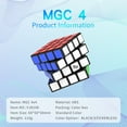 YJ MGC 4X4 Magnatic Magic Cube Speed Stickerless Cube YongJun professional 4X4X4M Cube puzzle ...